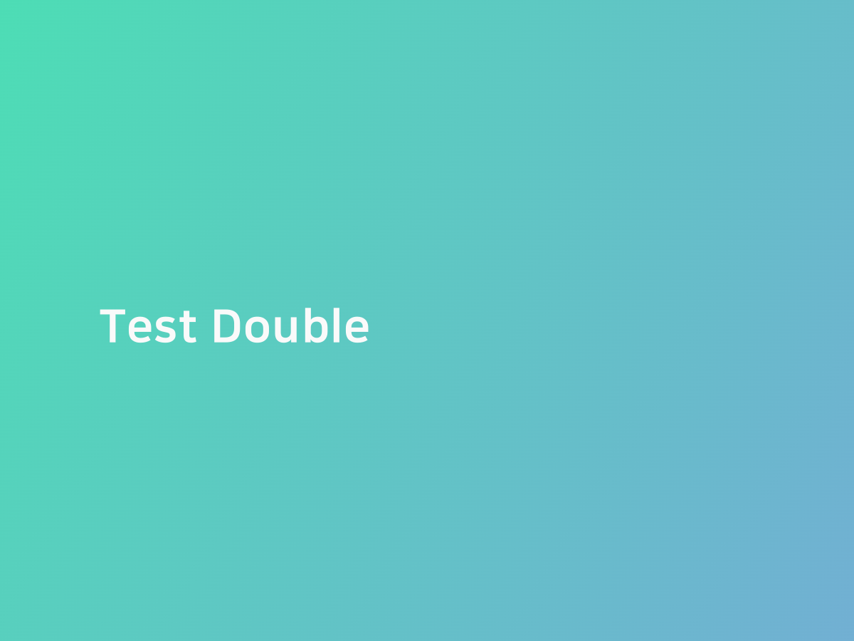 Test Double | 코드너리