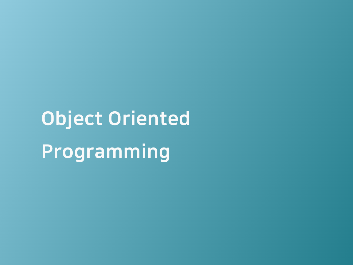 Object Oriented Programming | 코드너리