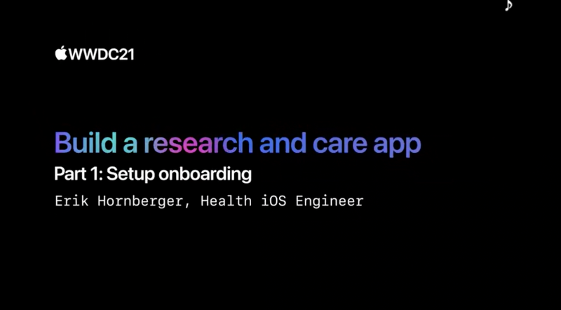 WWDC21) Build a research and care app, part 1: Setup onboarding | 코드너리