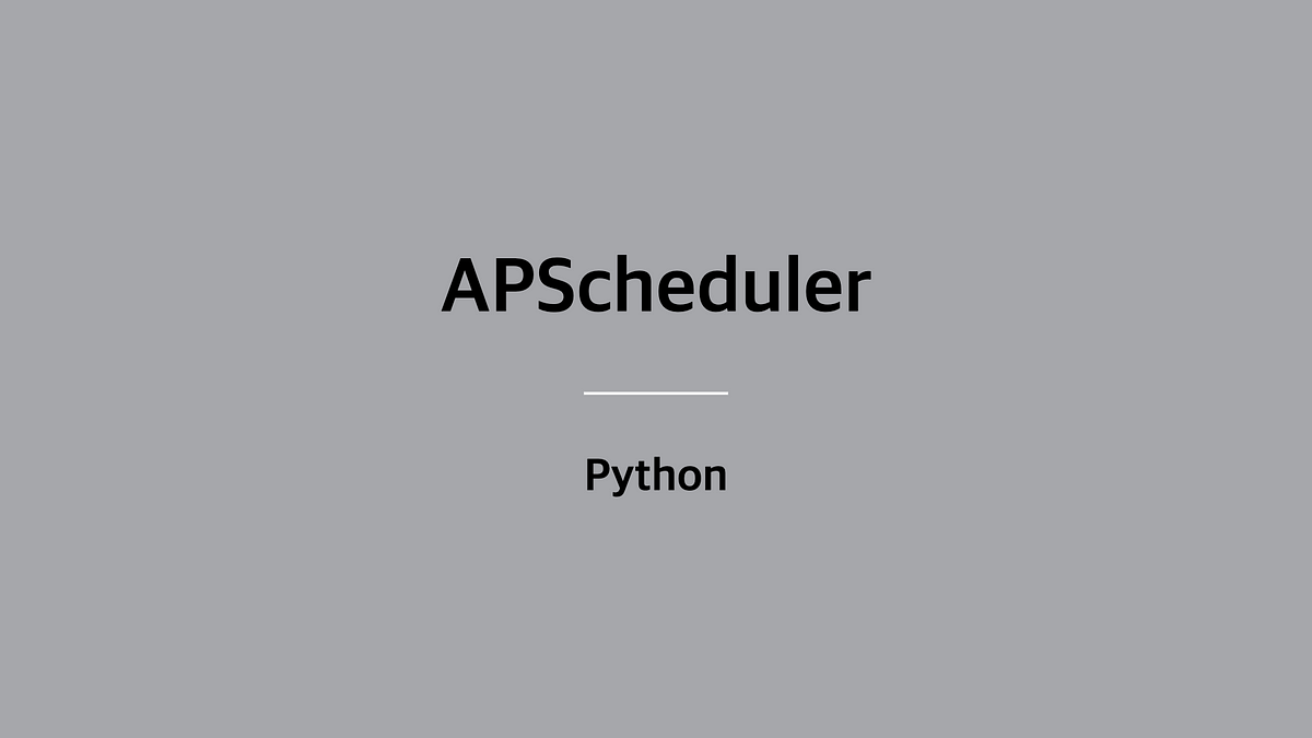 [Python] 파이썬 스케줄러 : APScheduler | 코드너리
